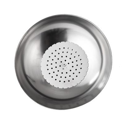 China SS 304/316 Stainless Steel Eyewash Shower Spray Plate HW-05 - 135mm Length, 94 Holes, 0.6mm Thickness for sale