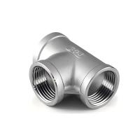 China 1.2 Inch Stainless Steel Water Tee Fitting HW-15 - 304/316 Grade Industrial Plumbing Connector for sale