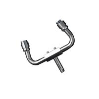 China HW-18 Compact Eyewash Replacement Adjustable Horn Elbow with M18x1 and M16x1.5 Threads in 304/316 Stainless Steel for sale