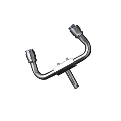 China HW-18 Compact Eyewash Replacement Adjustable Horn Elbow with M18x1 and M16x1.5 Threads in 304/316 Stainless Steel for sale