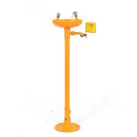 China Yellow Stainless Steel ABS Countertop Eyewash Station with 3.0mm Pipe Thickness and Aluminum Base for Industrial Safety for sale