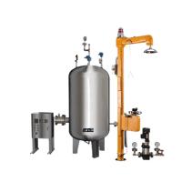 China Stainless Steel Warm-Water Circulation Eyewash Station with 71 GPM Flow and 15.7-37.8°C Temperature Control for sale