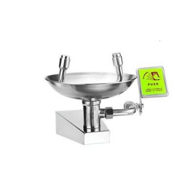 China Stainless Steel Wall Mounted Eyewash Station Standard Version with Aluminum Alloy Base - 304 SS Construction for sale