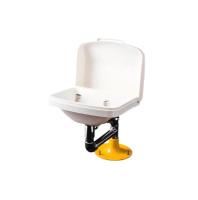 China BH35-2011 Compact Countertop Stainless Steel Eyewash with White Linkage - ANSI Z358.1-2014 Compliant Emergency Station for sale