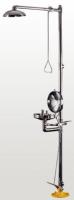 China ANSI Compliant 304 Stainless Steel Eyewash Station with Pedal 180L/min Shower for sale