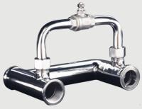China ANSI Compliant 304 Stainless Steel Eyewash Station with Pedal 180L/min Shower for sale