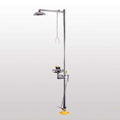 China 304 Stainless Steel Emergency Shower and Eyewash Station with 120-180L/min Flow Rate ANSI Z358.1-2014 Compliant for sale