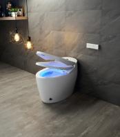 China Office Building Luxury Lower Cistern Eco Smart Automatic Intelligent Toilet with Adjustable Temperature and Tech Features for sale