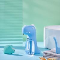 China Bathroom Dinosaur Desk-top Flush Light Music Electric Multi-functional Automatic Foam Soap Dispenser 260ml USB Kids Cute for sale