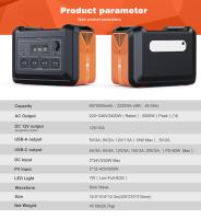 China The Latest Pure Sine Wave Inverter Type 2400w Solar Power Station for Outdoor Emergency for sale