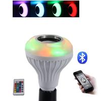 China Rgb w Light Color Custom Speaker Lightbulb White Smart Speaker Bulb Rgb Led Music Bulb for sale