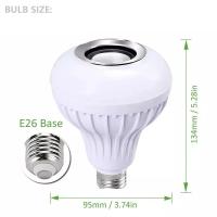 China Music Atmosphere Speaker Led Bulb with RGB W Temperature and 80lm/w Lamp Efficiency for sale