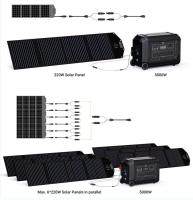 China AC Adaptor Portable 5000w Solar System Power Station With Solar Pane Battery For Camping for sale