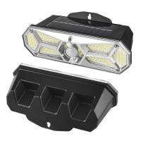 China 6000K Daylight Alert Outdoor Solar Led Wall Light with Waterproof PIR and Light Sensor for sale