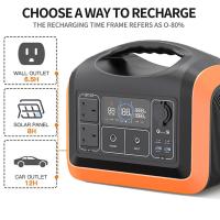 China 1200w Lifepo4 Lithium Battery Power Station for Phone / Drone / Camera / Car Refrigerator for sale