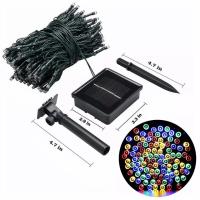 China 200LED RGB Solar Garden Bulbs Waterproof Christmas String Lighting for Outdoor IP65 Rated for sale