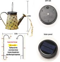 China Solar Powered Outdoor Garden Courtyard Water Kettle Decorative Light with IP44 Rating for sale