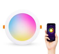 China Multicolor Smart Led Downlight with Wifi Tuya App Control and Rgbcw Dimming Function for sale