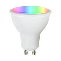 China Multi Color Dimmable GU10 CCT RGB LED Spotlight with 5W Power and Aluminum PCC Material for sale