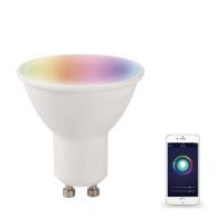 China Multi Color Dimmable GU10 CCT RGB LED Spotlight with 5W Power and Aluminum PCC Material for sale