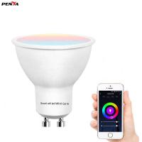 China Multi Color Dimmable GU10 CCT RGB LED Spotlight with 5W Power and Aluminum PCC Material for sale