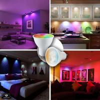 China Multi Color Dimmable GU10 CCT RGB LED Spotlight with 5W Power and Aluminum PCC Material for sale