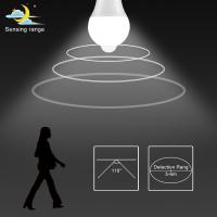 China 12w Body Sensor Control Bulb With E27 E26 B22 Light Base 2- and 80lm/W Lumen for sale