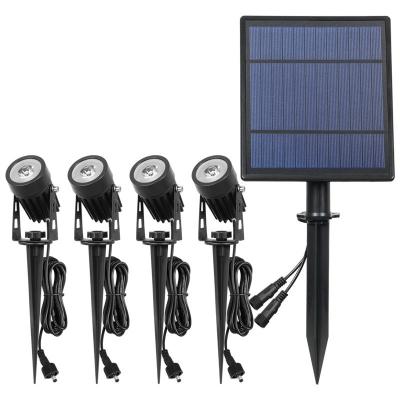 China Other Lighting Solutions Service Solar Powered Multi Colors Garden Landscape Spotlights for sale