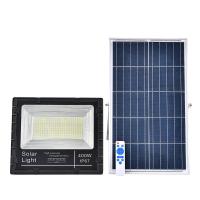 China High Power Outdoor Solar Led Flood Light 100w 200w 300w Housing Ip67 Long Lifespan 12v for sale