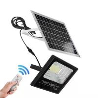 China Neon Bulbs Solar Flood Light for Garden 100w 200w 300w Ip67 Portable Led Floodlight for sale