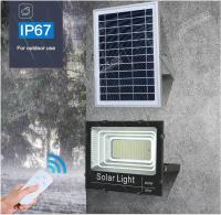 China Black Solar Flood Garden Lights LED Solar Street Light Waterproof Solar Floodlight for sale