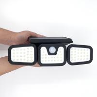 China 3 Head LED Solar Energy Garden Light Outdoor Waterproof Wall Light Solar Induction Lamp for sale
