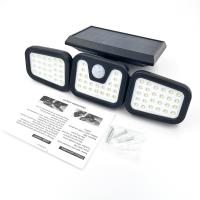 China 3 Head LED Solar Energy Garden Light Outdoor Waterproof Wall Light Solar Induction Lamp for sale