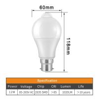 China Manufacturers 8w10w Microwave Radar Sensor LED Bulb Light for Indoor Motion Detection for sale