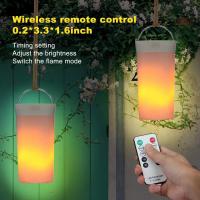 China Waterproof Flickering Flame Table Lamp With Remote For Party Working Time hours 10000 for sale