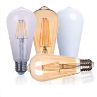 China 6W Filament LED ST64 Teardrop Bulb E27 Base 3000K Dimmable Vintage Bulb with 110lm/w for sale