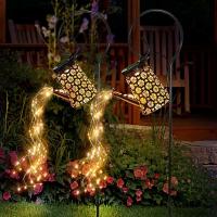 China Retro Metal Hanging Solar Lamp Warm White String Lights for Outdoor Garden Decoration for sale