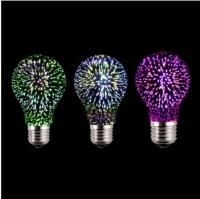 China Lighting and Circuitry Design Most Popular Standard Base 3D Fireworks-effect LED Light Bulb for sale