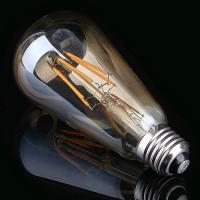 China AC Power Supply Vintage Amber Glass ST19 LED Light Bulb Dimmable 40W Replacement Warm Candle Medium Base for sale