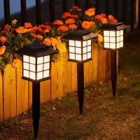 China Small House Decorative Solar Light IP65 Waterproof Landscape Garden Courtyard Lamp for sale