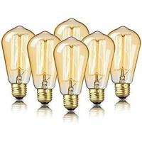 China Long Lifetime 6W Dimmable Led Filament Bulb in Amber Warm Yellow Light for E26 Base for sale