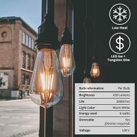 China Long Lifetime 6W Dimmable Led Filament Bulb in Amber Warm Yellow Light for E26 Base for sale