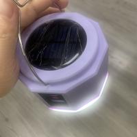 China 6000K CCT Solar LED Light for Outdoor Camping Rechargeable 900lm Mobile Charging Bulb for sale