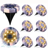 China 8 LED Solar Garden Light Outdoor Solar Powered Buried Lamp with Long Lifespan 20000h for sale