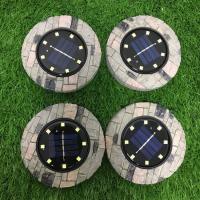 China 8 LED Solar Garden Light Outdoor Solar Powered Buried Lamp with Long Lifespan 20000h for sale