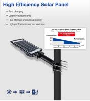 China 6000K Color Temperature Solar Street Light for Long-lasting Village Lighting for sale