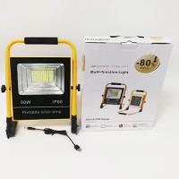 China 6000K CCT Multifunctional Solar Rechargeable LED Flood Light for Outdoor Work IP65/67 for sale