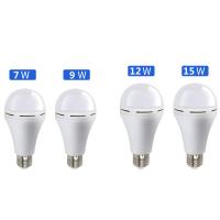China 7w 9w 12w 15w Rechargeable Emergency Bulb Led Light Bulbs For Home Lighting angle 270 ° for sale