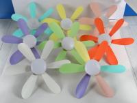 China Small Size Flower Fan Light Solar Mini Ceiling Lights With Fan and Support Dimmer Yes for sale