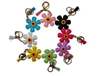China Custom Mini Earphone Storage Bag Keychain 6.5cm PU Leather Durable Promotional Gift for sale